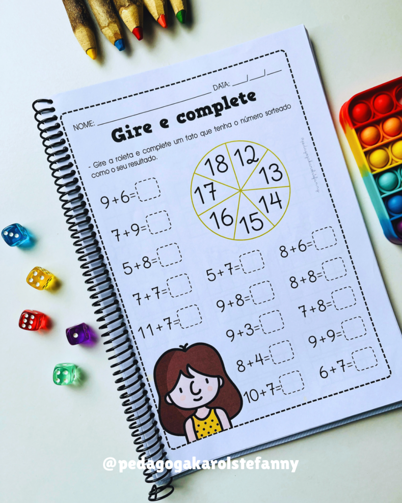 E-book Adição e subtração - até 20 | Loja Pedagoga Karol Stéfanny