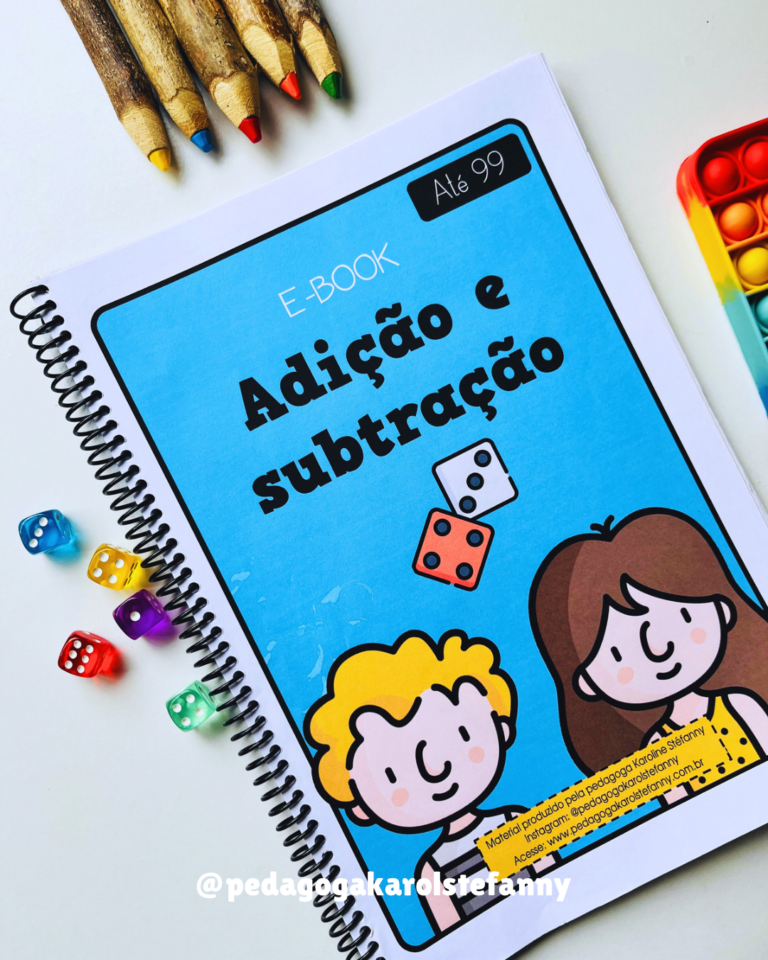 E-book Adição e Subtração - até 99 | Loja Pedagoga Karol Stéfanny