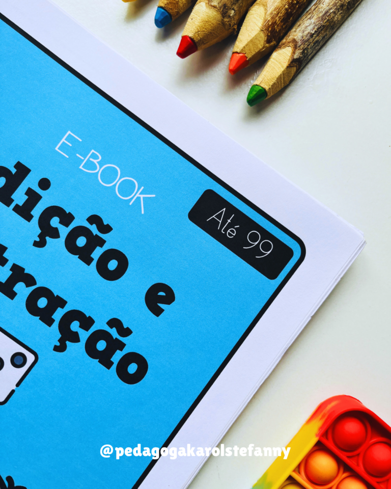 E-book Adição e Subtração - até 99 | Loja Pedagoga Karol Stéfanny