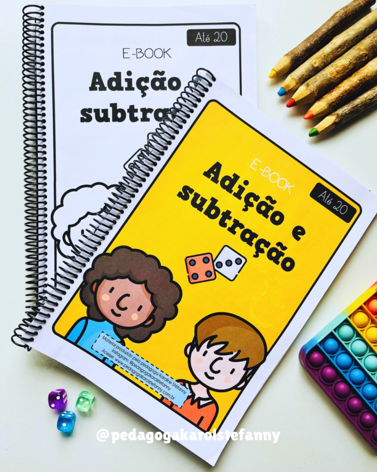 E-book Adição e subtração - até 20 | Loja Pedagoga Karol Stéfanny