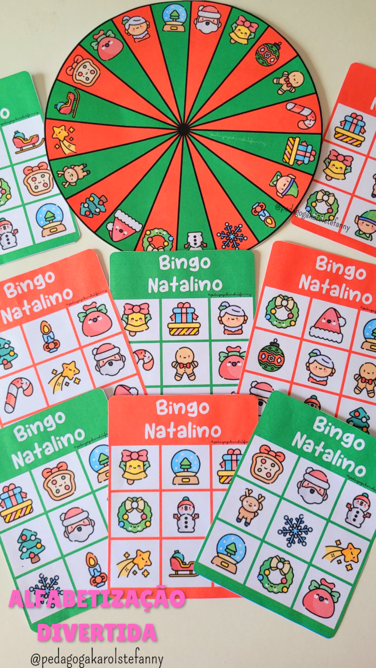 Bingo natalino | Loja Pedagoga Karol Stéfanny